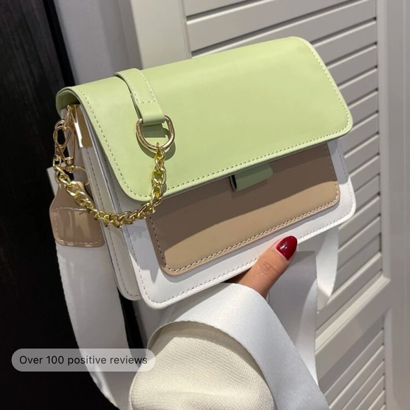 SHEIN | Bags | Mini Colorblock Flap Square Bag | Poshmark